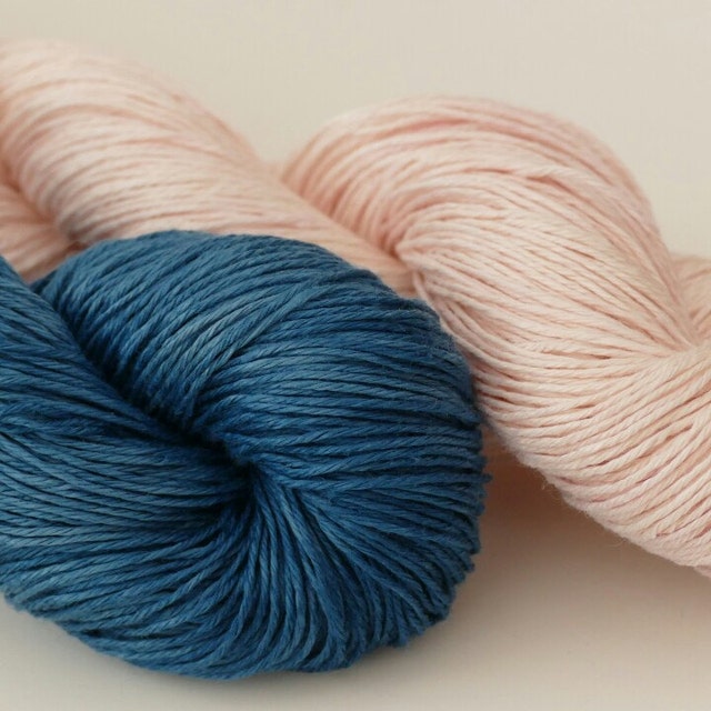 Hand Dyed Linen Yarn by EcoStitchLinen on Etsy