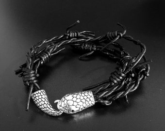 Barbed wire bracelet | Etsy