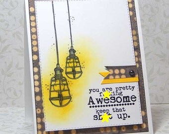 Edgy birthday card | Etsy