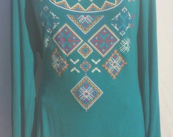 Items similar to Handmade Aztec Inspired Beaded Ring on Etsy