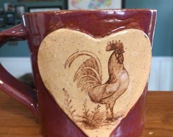 Rooster coffee mug | Etsy