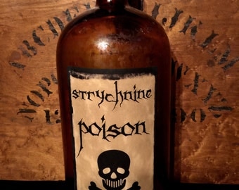 Poison bottle labels | Etsy