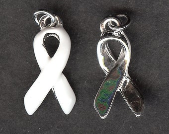 Lung cancer ribbon | Etsy