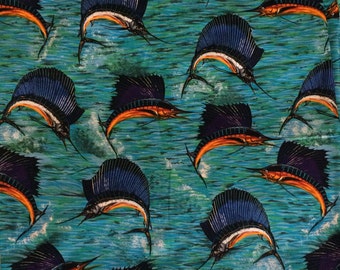 Tropical fish fabric | Etsy