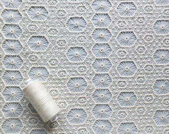 Crochet lace fabric | Etsy