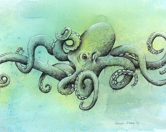 Octopus pen | Etsy