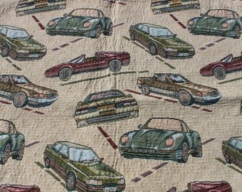 Vintage car fabric | Etsy