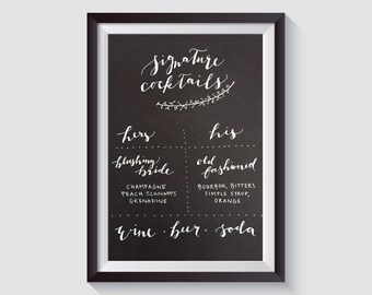 Cocktail party sign | Etsy