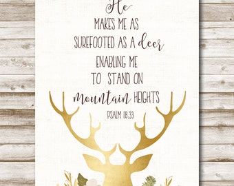 Deer bible verses | Etsy