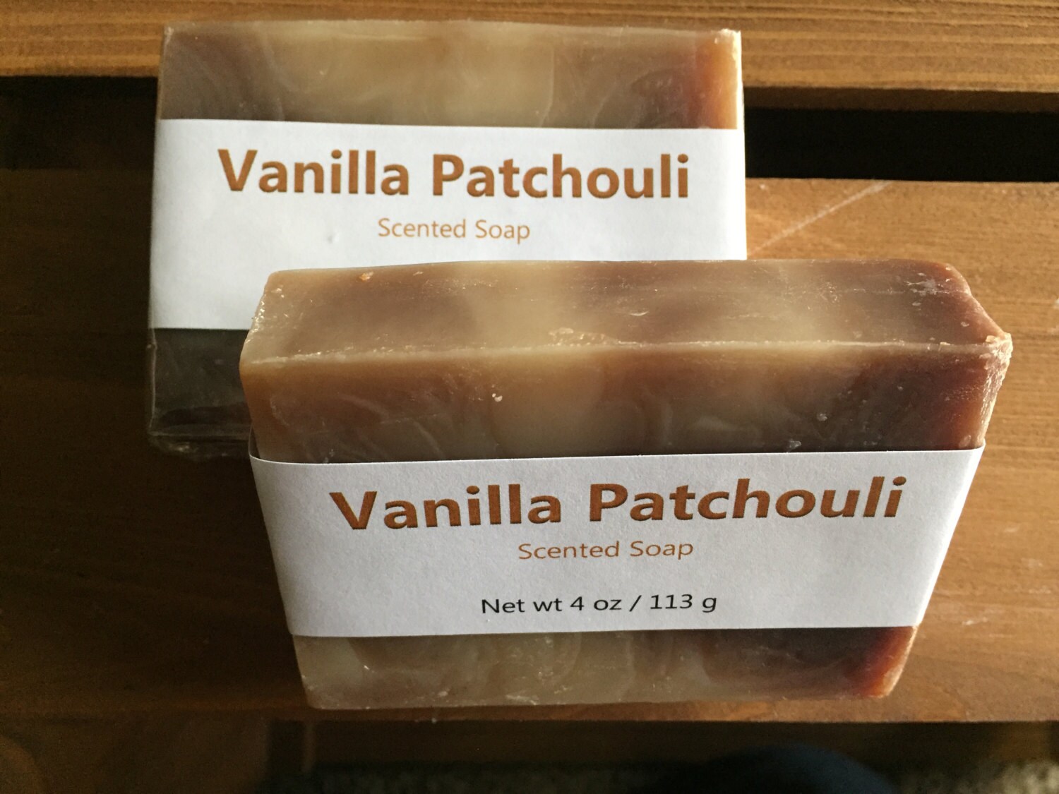 Vanilla and Patchouli Scented Cold Process Soap with Shea Butter