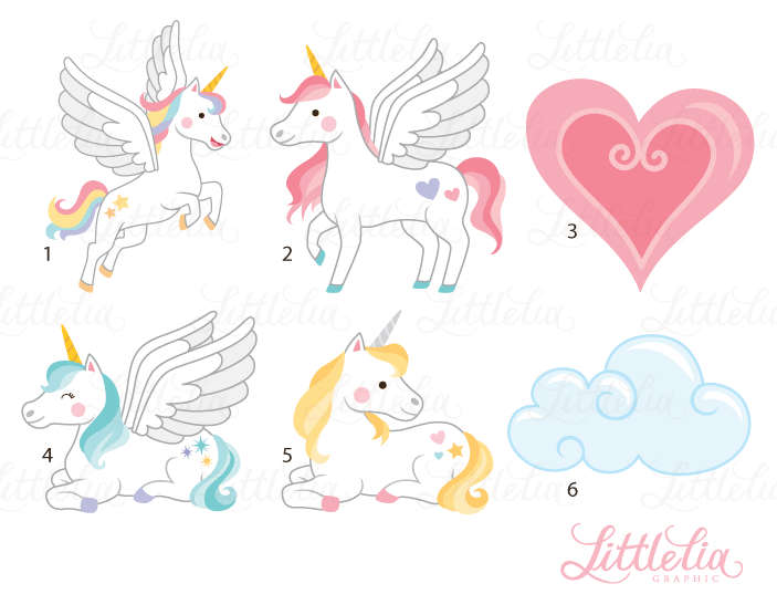 Unicorn clipart magical clipart 17010