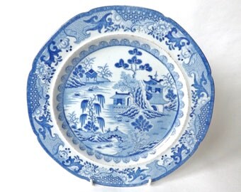 Blue transferware | Etsy