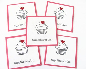 Cupcake Valentine's Day Card Printable Valentines Day