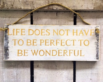 Wonderful life sign | Etsy