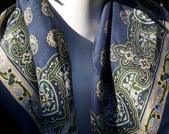 German silk scarf | Etsy