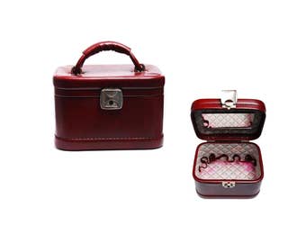 Leather train case | Etsy