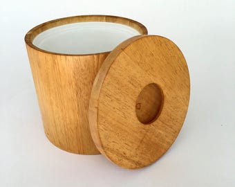 Wooden ice bucket | Etsy