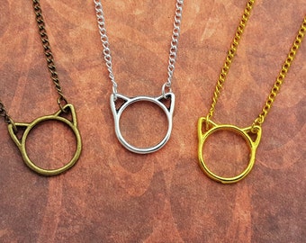 Cat necklace | Etsy