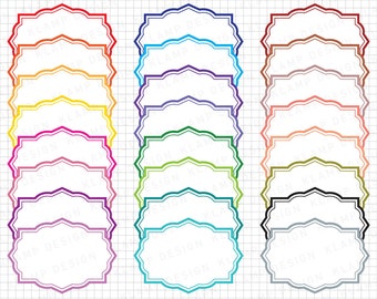Frames Clipart: Scalloped Circle Frames Clipart Frames
