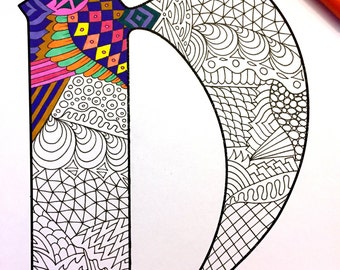 Zentangle alphabet | Etsy
