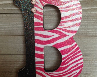 Zebra print letters | Etsy