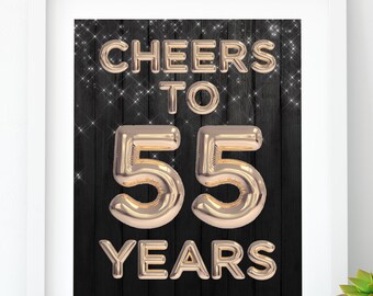 Cheers to 55 years | Etsy