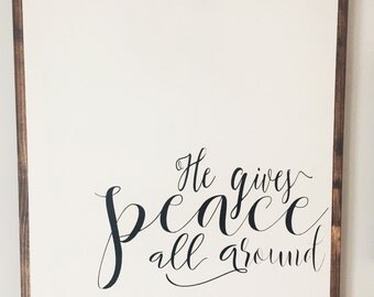 Peace sign print | Etsy