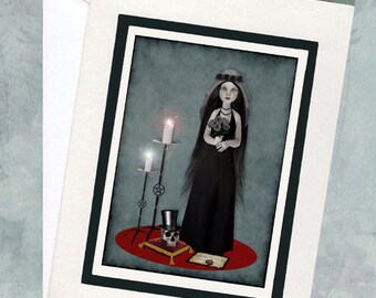 Gothic wedding card | Etsy