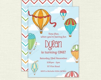 Balloon invitation | Etsy
