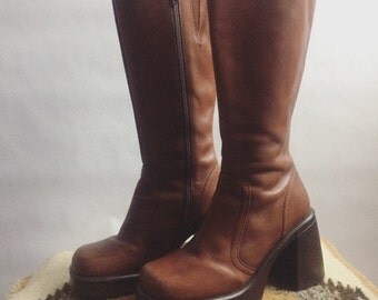 70s platform boots | Etsy