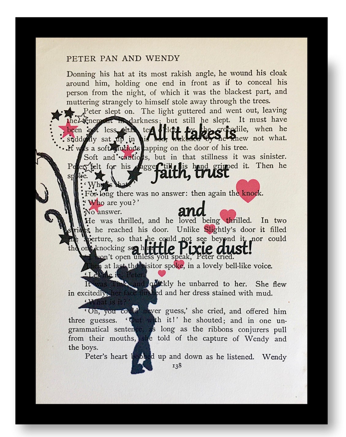 Peter Pan & Wendy Book PageAll it Takes is Faith Trust