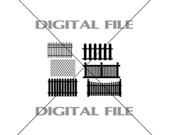 Fence clip art | Etsy