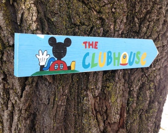 Clubhouse sign | Etsy