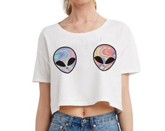 Alien crop top | Etsy