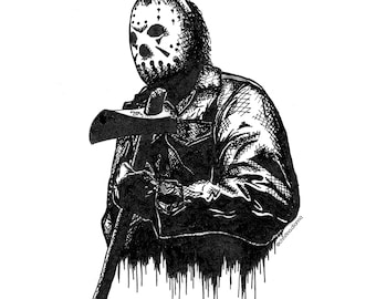 Jason voorhees art | Etsy