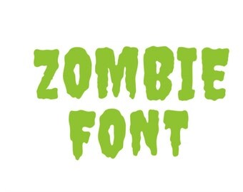 Alfabeto de zombie | Etsy