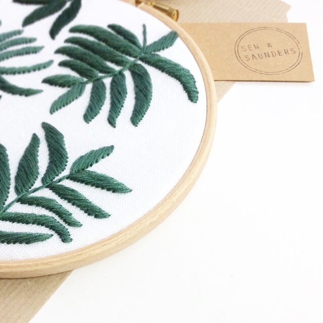 Embroidery Hoop Art handmade in London UK by SewandSaunders
