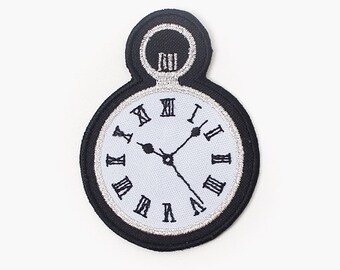 Embroidered clock | Etsy