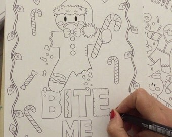 colouring for adults by edwinamcnamee on Etsy