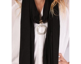 Unique silver scarf rings related items | Etsy