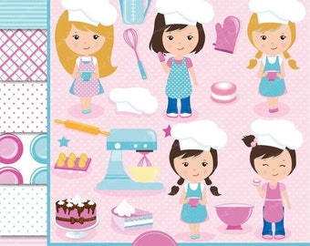 Unique baking clipart related items | Etsy