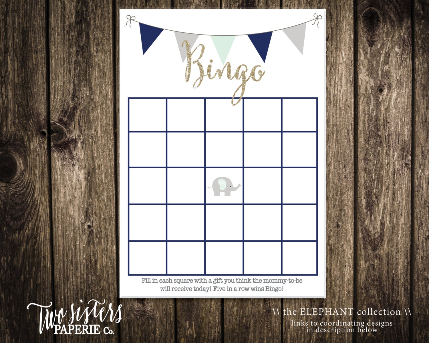 Baby Shower Bingo It's a Boy Baby Shower Printable