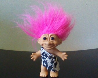 Items similar to Vintage Punk Rocker Russ Troll Doll on Etsy
