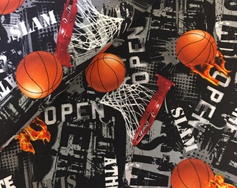 Basketball fabric | Etsy