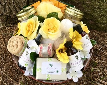 Spa gift basket | Etsy