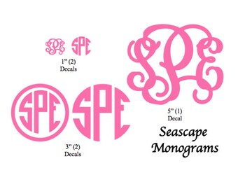 You are unique so your monogram should be as by SeascapeMonograms