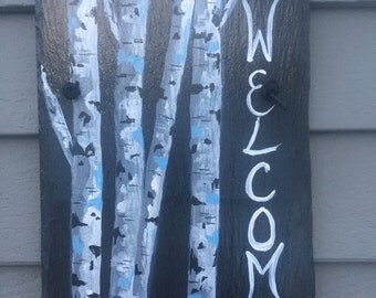 Birch tree art | Etsy