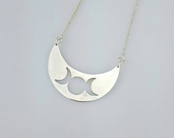 Celtic Moon Goddess Symbol with Triskele-Birth Death