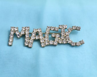 Rhinestone word pins | Etsy