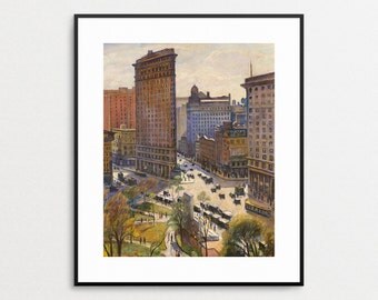 Flatiron building | Etsy